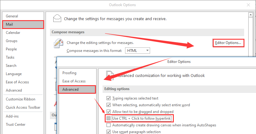 How to send email from Excel with hyperlink in the email body?