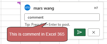 How to filter cells with comments in Excel?