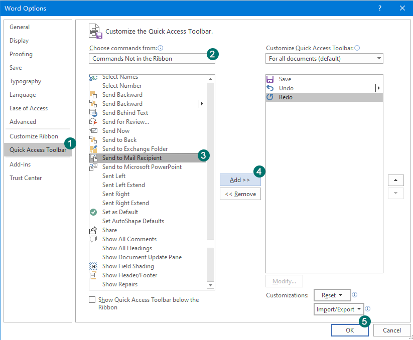 How to apply a button to send email with current Word file attached?