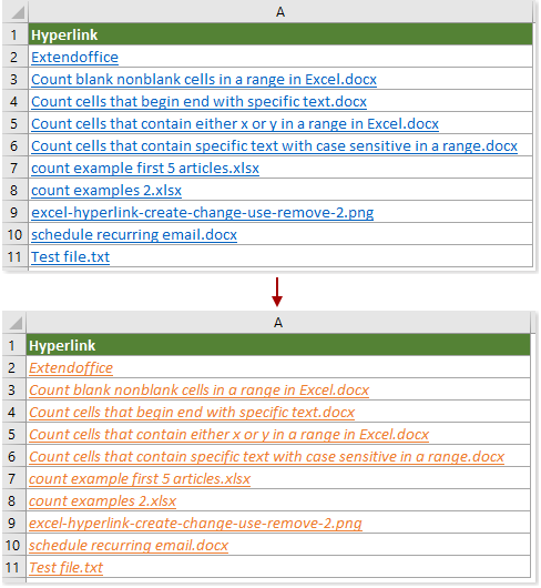 Excel hyperlink tutorial: create, change, use and remove in Excel