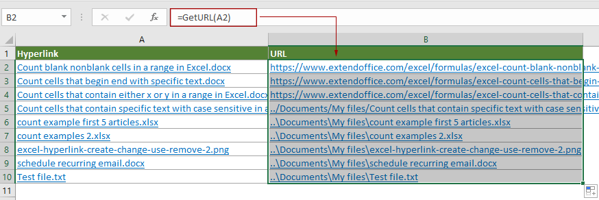 Excel hyperlink tutorial: create, change, use and remove in Excel
