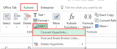 How to convert a bunch of text URLs to active hyperlinks in Excel?