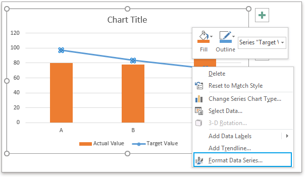 Creating an actual vs budget chart in Excel step by step