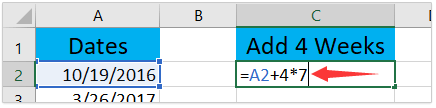 How to add or subtract days, months, and years to date in Excel?
