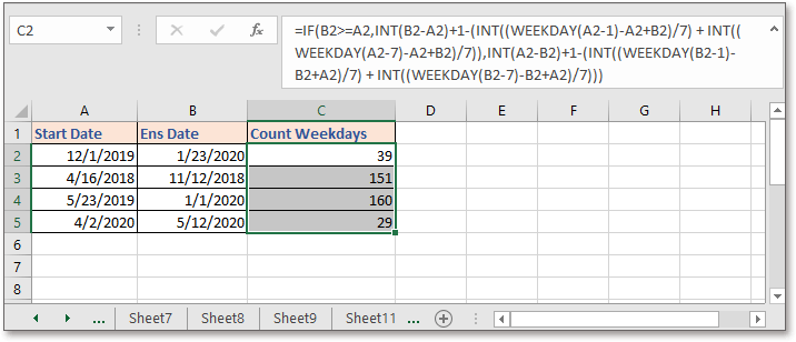 How To Add Days To Date Or Excluding Weekends And Holidays In Excel 
