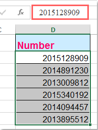How to insert / add apostrophe in front of numbers in Excel?
