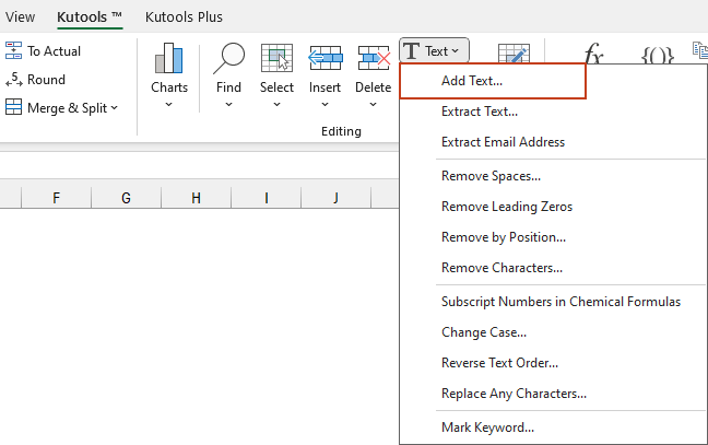 How to add semicolon to each cell in Excel?