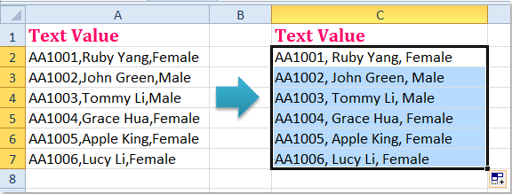 how-to-add-spaces-after-commas-in-excel