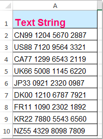 How to insert / add space after every x characters in cells?