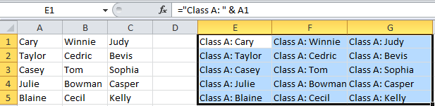  How To Add Text To The Beginning Or End Of All Cells In Excel 