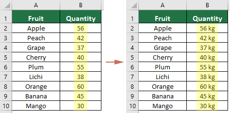3 methods to add unit to cells in Excel - a step-by-step guide