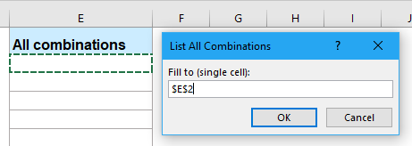 How to generate all combinations of 3 or multiple columns in Excel?