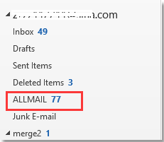 How to create an All Mail folder to merge inbox and sent items in Outlook?