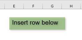 How to always insert a blank row below instead of above in Excel?