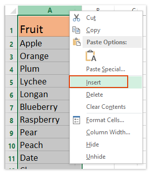 How to apply/add bullets and numbering into multiple cellsin Excel?