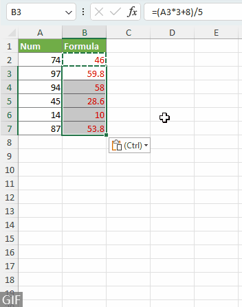 How to apply a formula to an entire column in Excel (5 tricks)