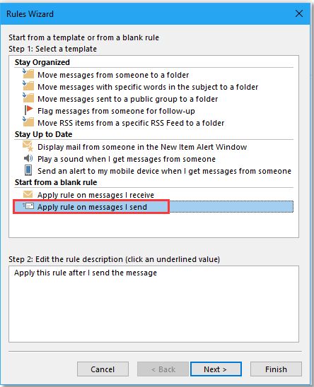 How to always cc to someone while sending email through Outlook?