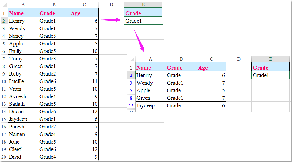 How To Autofilter Rows Based On Cell Value In Excel 