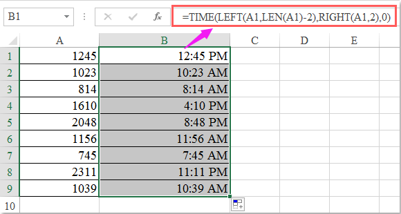 how-to-insert-colon-between-numbers-to-make-them-as-time-format