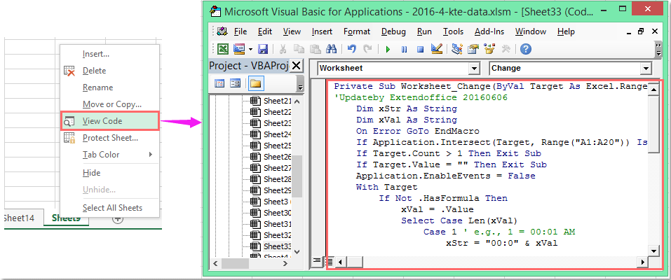 How To Insert Colon Between Numbers To Make Them As Time Format Automatically In Excel 