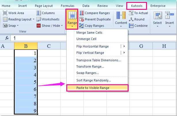 How to auto number or renumber after filter in Excel?
