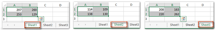 How To Autosum Multiple Rowscolumnsworksheets In Excel