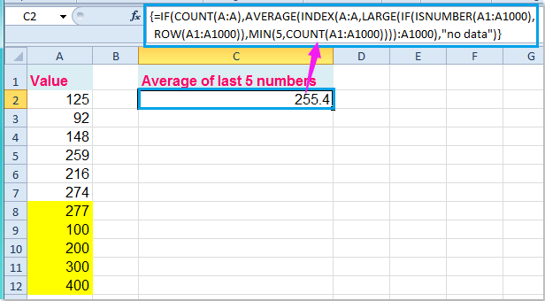 How To Average Last 5 Values Of A Column As New Numbers Entering how-to-average-last-5-values-of-a-column-as-new-numbers-entering