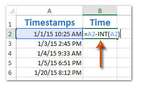 How to average timestamps of day in Excel?