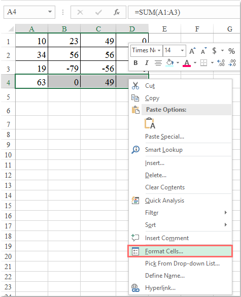 How To Display Blank If Sum Is Zero In Excel 