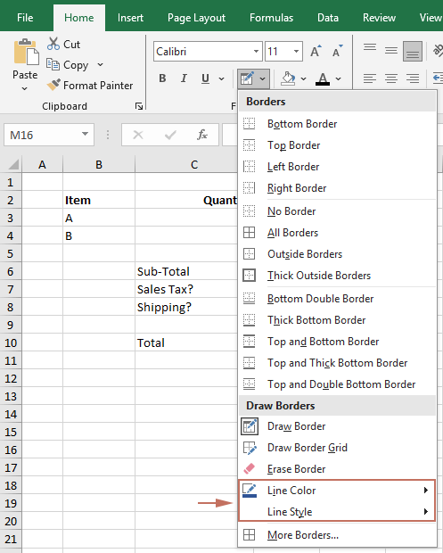Excel Borders How To Add Customize Remove And More 5474