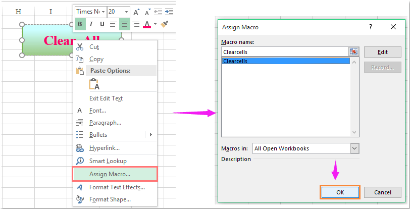 How To Apply A Button To Clear Specific Cells In Excel 
