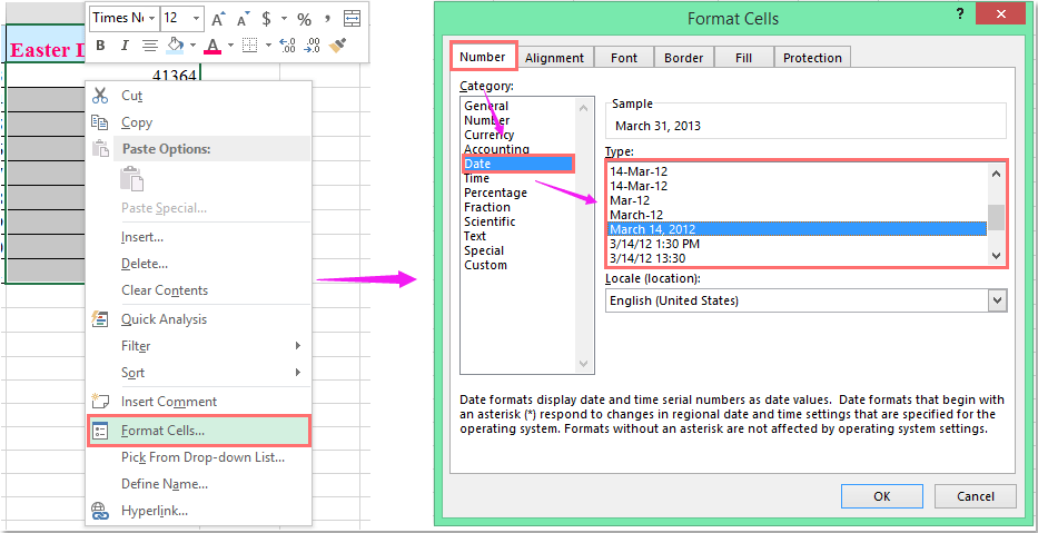 How to calculate Easter date in Excel?