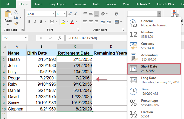How To Calculate Retirement Date From Date Of Birth In Excel how-to-calculate-retirement-date-from-date-of-birth-in-excel