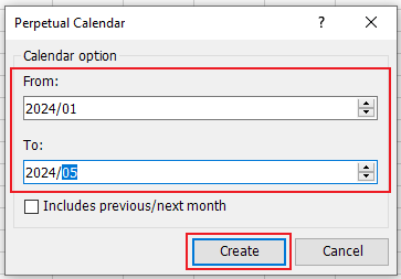 How to create a calendar in Excel?
