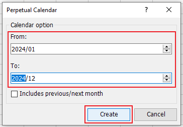 How to create a calendar in Excel?