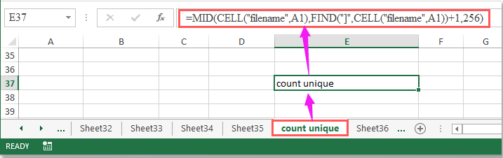 How To Set Cell Value Equal To Tab Name In Excel 