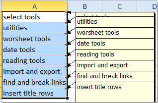 How to convert cell contents to comments in Excel?