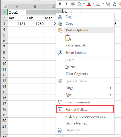 How to center text across cells without merging in Excel?