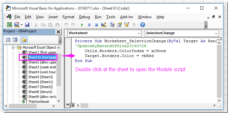 How To Change Border Color Of Active Cell In Excel 