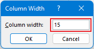 Tricks for changing the column width and row height in Excel
