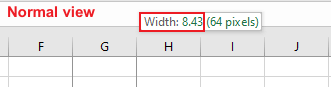Tricks for changing the column width and row height in Excel