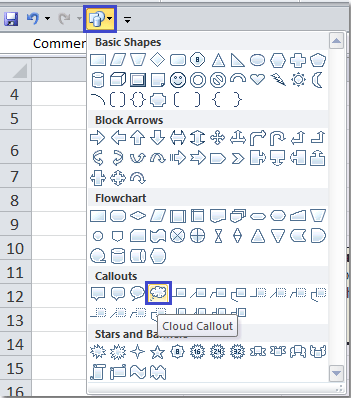 How to Change the Shape of Comment Boxes (Notes) in Excel