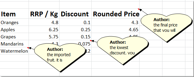 How to Change the Shape of Comment Boxes (Notes) in Excel