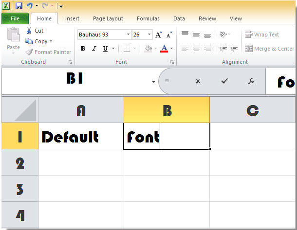 How To Change Default Font In Excel 