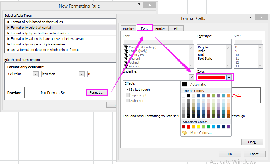Change Row Color In Excel Based On Cell Value Change The Row Color 