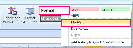 Change the font / size of row and column headings in Excel