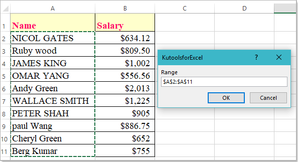 How to change uppercase to lowercase in Microsoft Excel?