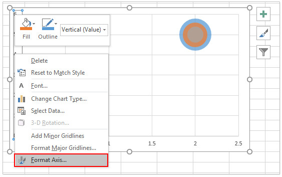 How to create a circle within circle chart in Excel?
