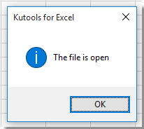 How to quickly check if a file (workbook) is open or closed in Excel?