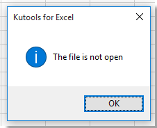 How to quickly check if a file (workbook) is open or closed in Excel?